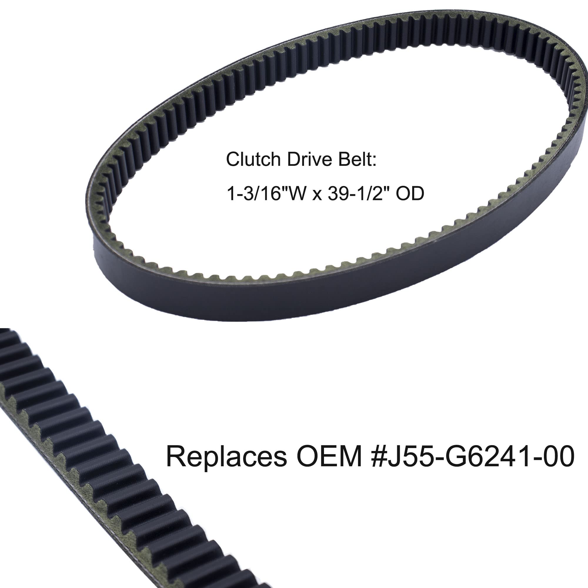 MOCW for Golf Cart Drive & Starter Generator Belt Replace for Yamaha G2, G5, G8, G9, G14 G16 G22 Drive Starter Belt Set Replace OE # J55-G6241-00, J55-H1173-00