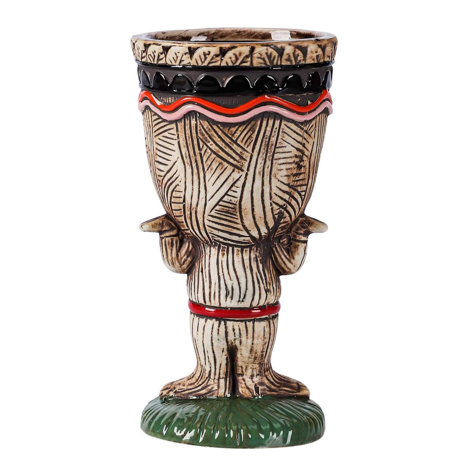 chongjian (250ML) Tiki Mugs Cocktail,Ceramic Tiki Mug for Exotic Cocktail Glasses,Tiki Bar Professional Hawaiian Party Barware - Great Home Bar Present idea