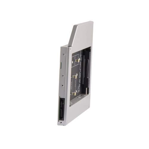 SATA 2nd HDD SSD Hard Drive 12.7 mm Universal Caddy for mSATA or M.2 SSD