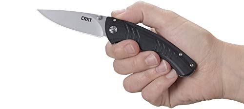 Columbia River Knife & Tool CRKT Full Throttle EDC Folding Pocket Knife, Everyday Carry Utility Folder with Frame Lock, Drop Point Blade with Bead Blast Finish, Outburst Assisted Opening 7031