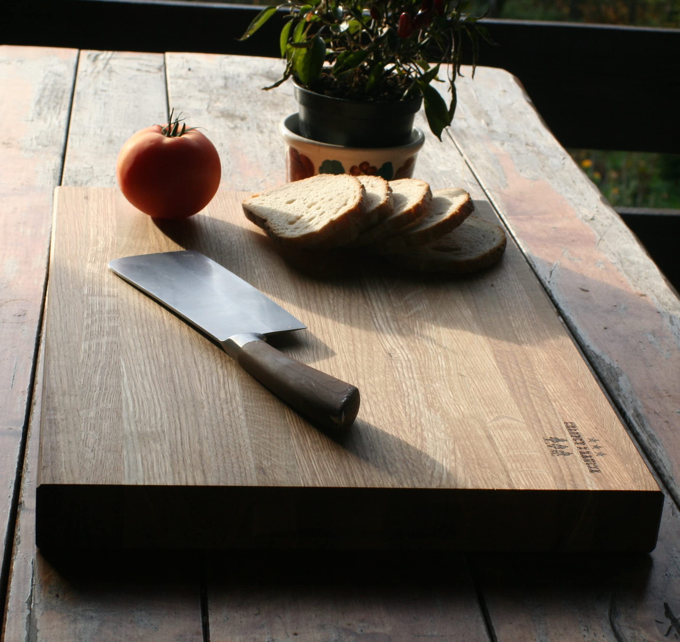 Chopping Board Cutting Board Kitchen Cutting Tray Meal Prep Tray Wooden Cutting Board Kitchen Board Oiled Wood Snack Serving Tray 20 x 14 x 1,6 Inches