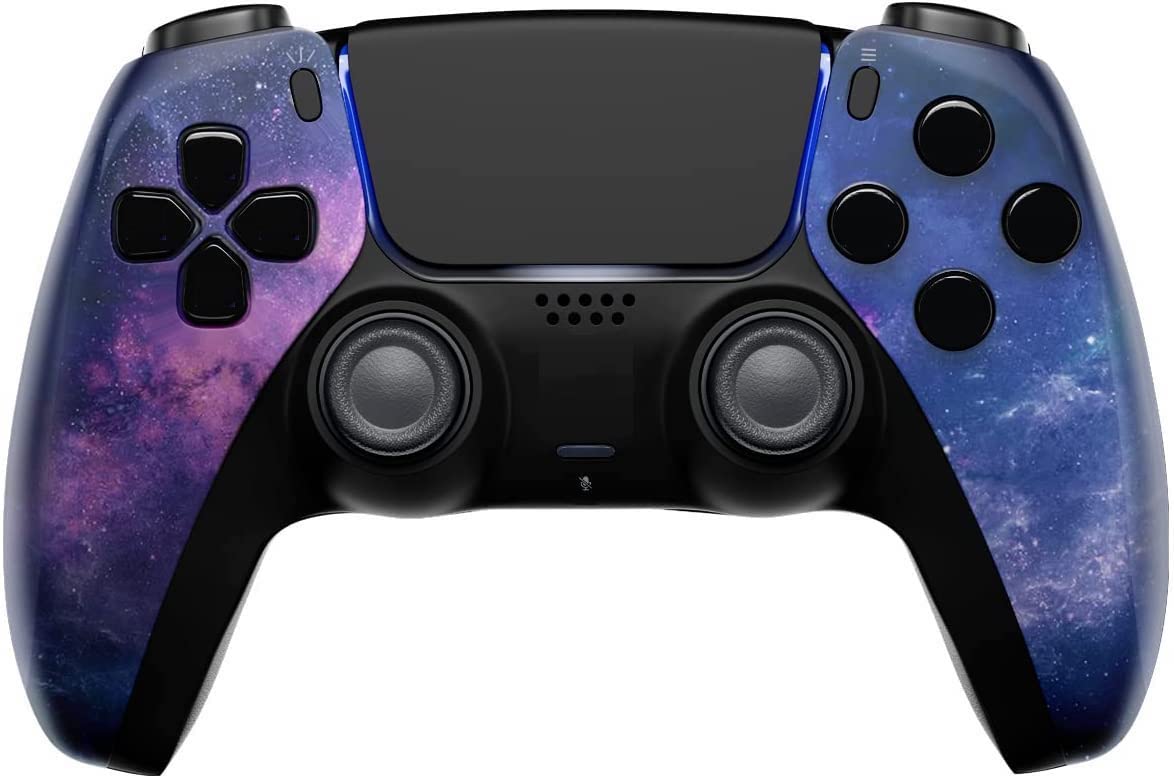 MODDEDZONE Wireless Controller for PS5 with Exclusive and Unique Designs Compatible with PlayStation 5 and PC - The Ideal Christmas Gift for Gaming Enthusiasts - Expertly Crafted in USA(Nebula Galaxy)