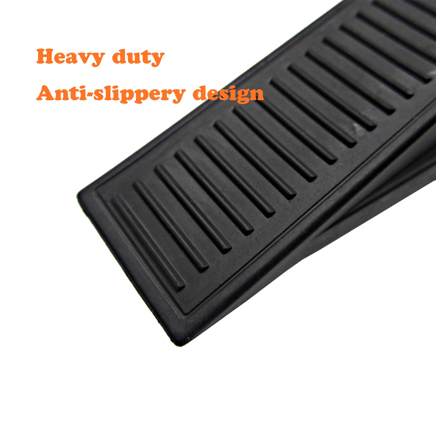 Black and Pink Door Stopper 4 Pack Heavy Duty Multi Surface Anti Slippery Non Scratching on Floor Flexible Design Door Holder Suitable for Clearance Height Less Than 1 inch