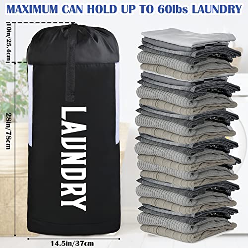 Laundry Backpack, Laundry Bag Backpack Extra Large Heavy Duty, 115L Travel Laundry Bags with Shoulder Straps Dirty Clothes Bag Backpack with Drawstring Closure for Camp College Dorm Laundromat