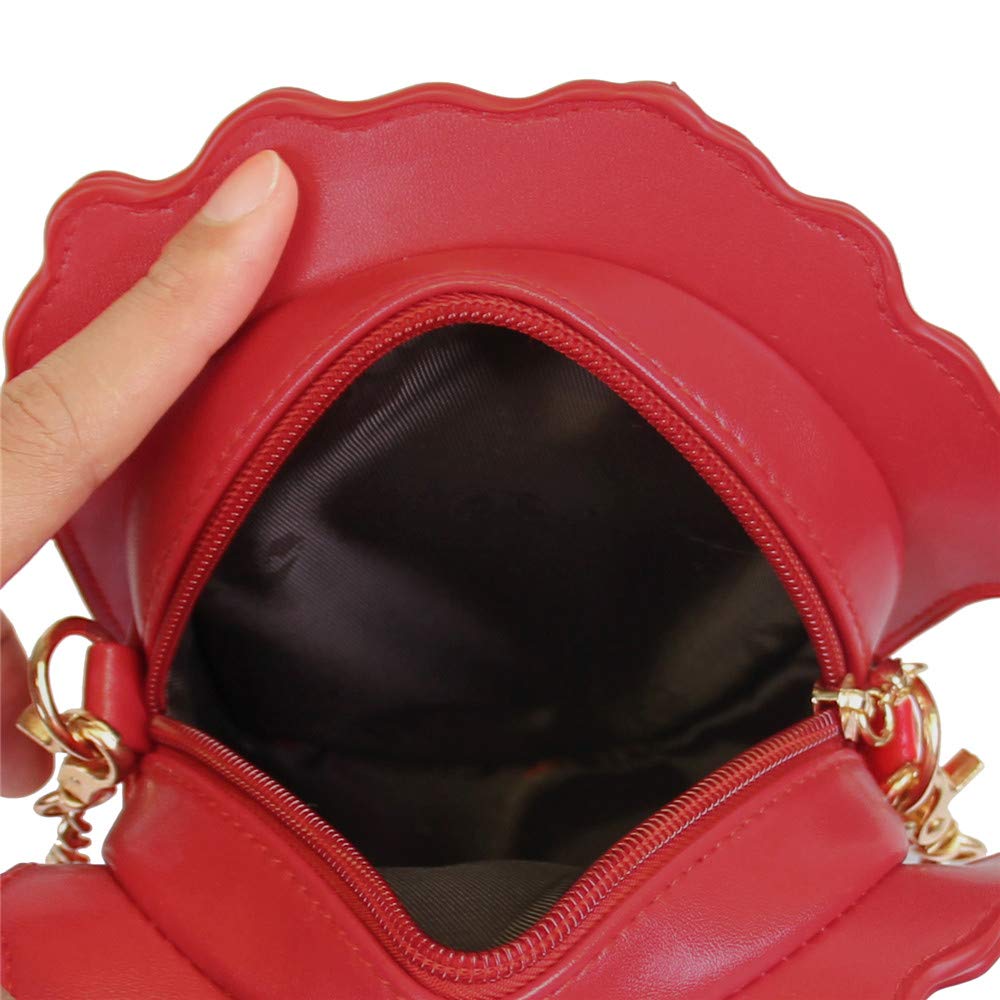 LUI SUI Girls Cupcake Crossbody Handbag Popcorn Hamburger Purse Small Purse Women Cellphone Shoulder Bag (Popcorn)