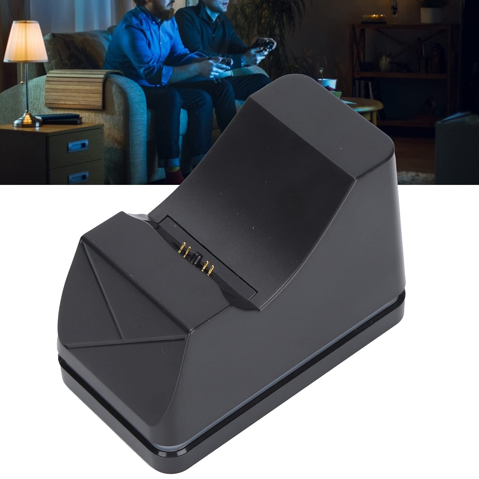 ASHATA Controller Charger for PS5, Controller Charging Dock Station for PS5,Single‑Channel Controller Charger Station,with LED Indicator, for PS5 Gamepad,Black