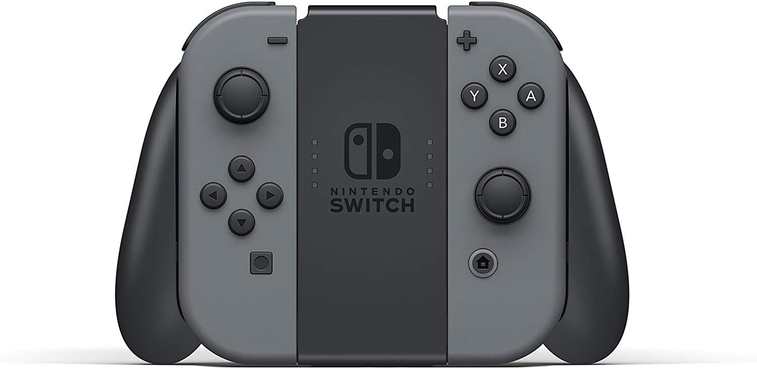 Nintendo Newest Switch with Gray Joy-Con - 6.2" Touchscreen LCD Display, 802.11AC WiFi, Bluetooth 4.1 - AllyFlex 128GB MemoryCard