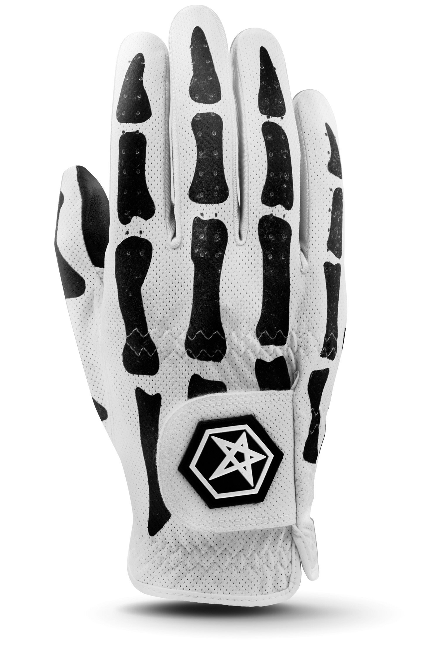 Asher Men's Deathgrip Right Hand Glove, White, Medium/Large