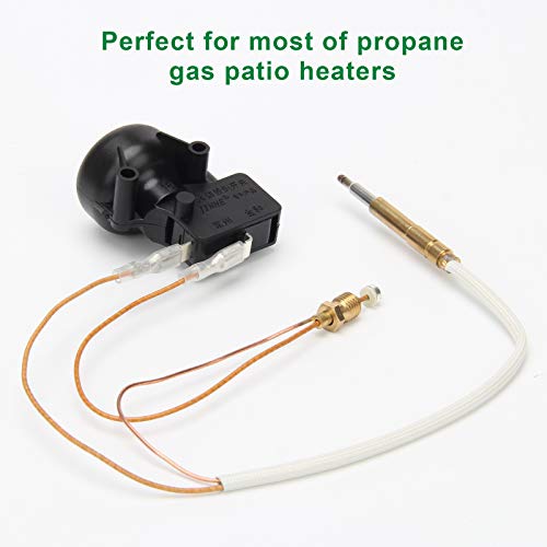Coolrunner Gas Patio Heater Repair Replacement Parts Outdoor Heaters Safety Kits Thermocouple (M8 x1) and FD4 Dump Switch for Propane Gas Patio Heater