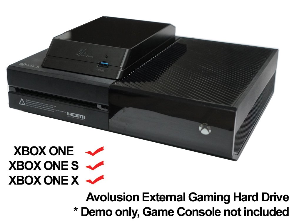 Avolusion HDDGear 3TB (3000GB) USB 3.0 External Xbox Gaming Hard Drive (Designed for Xbox One, Pre-Formatted) - 2 Year Warranty (Renewed)