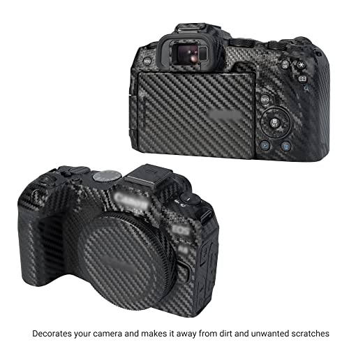 EOS R8 Skin,Anti-Scratch Anti-Wear Camera Cover Protector Sticker for Canon EOS R8 Full-Frame Mirrorless Camera Body Protective Film Protection - Carbon Fiber Black