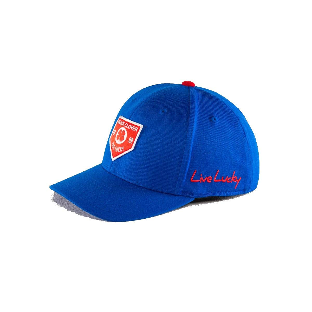 Black Clover Baseball Luck with Adjustable Flexfit Techn Blue/Red - Adjustable