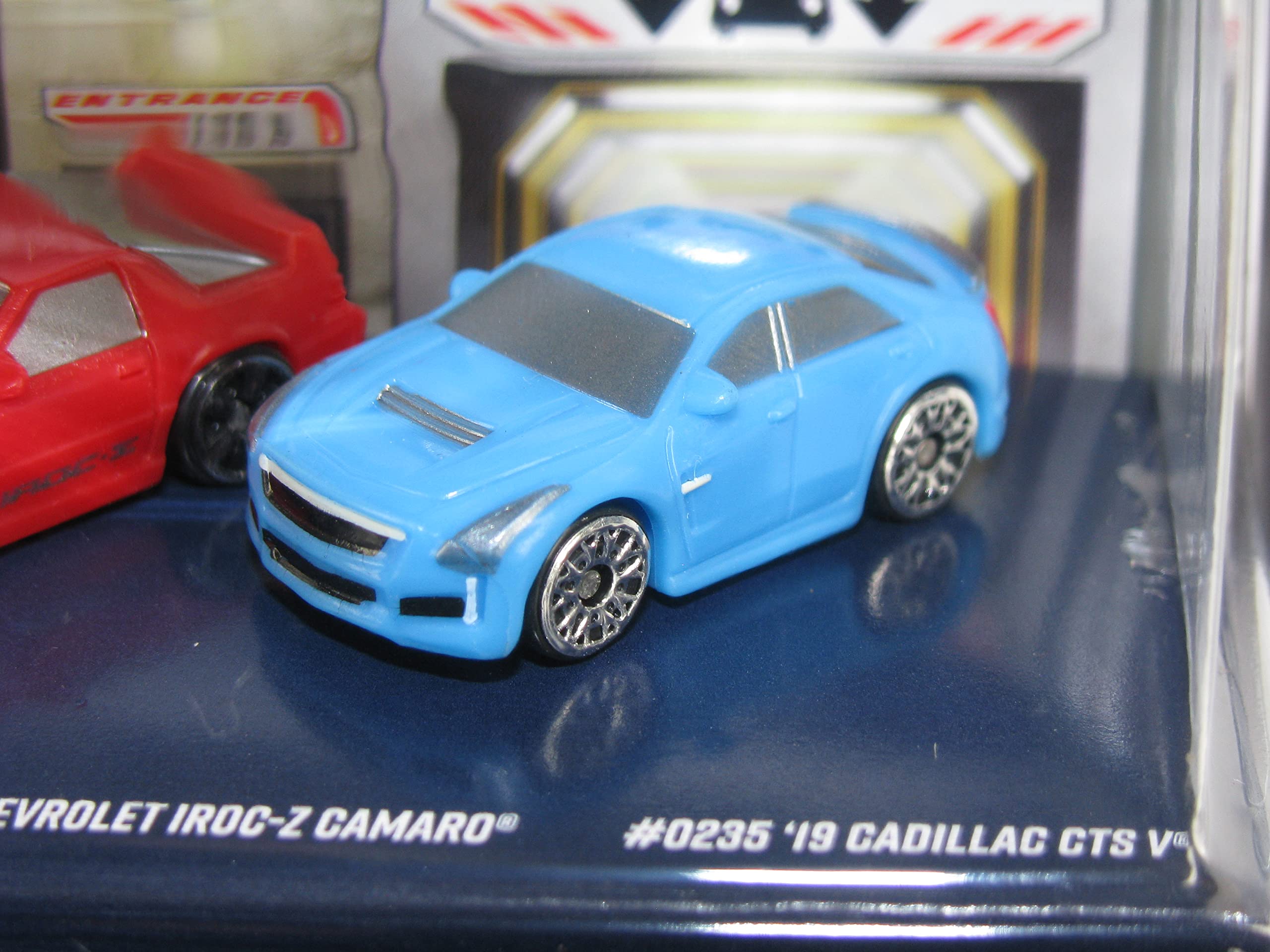 Micro Machines 2021 Series 4 World Pack #11 GM Icons: ZR1 Corvette, Pontiac Trans Am, '63 Split Window Corvette, IROC-Z Camaro, Cadillac CTS V