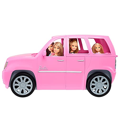 Barbie Playset with 4 Sister Dolls and Limo that Opens and Expands to 2 Feet, Includes 10+ Party Accessories, Gift for Kids 3 to 7 Years Old