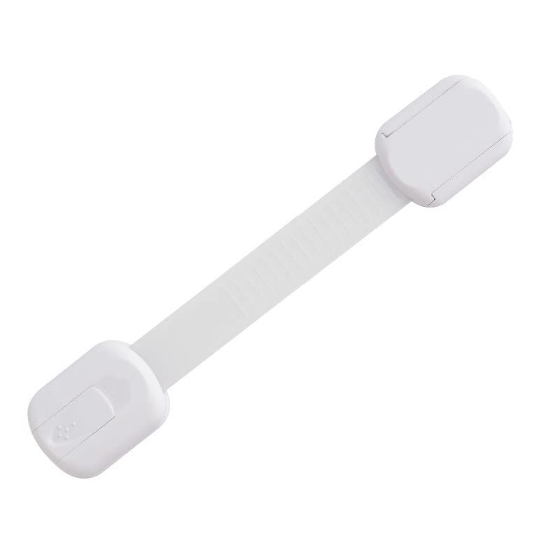 Child Safety Cabinet Locks - (8Pack) Baby Proofing Latches to Drawer-Door Fridge-Oven-Toilet Seat-Kitchen-Cupboard with 3M Adhesive-Adjustable Strap with Extra Replacement Tapes