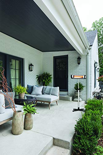 Comfort Zone Fixed Base Heater Stand - All-Weather, Telescopic, Freestanding Aluminum Standing Pole for Patio Warmer - Steady, Lightweight & Heavy Duty Aluminum Body, Adjustable Height, CZPHS1