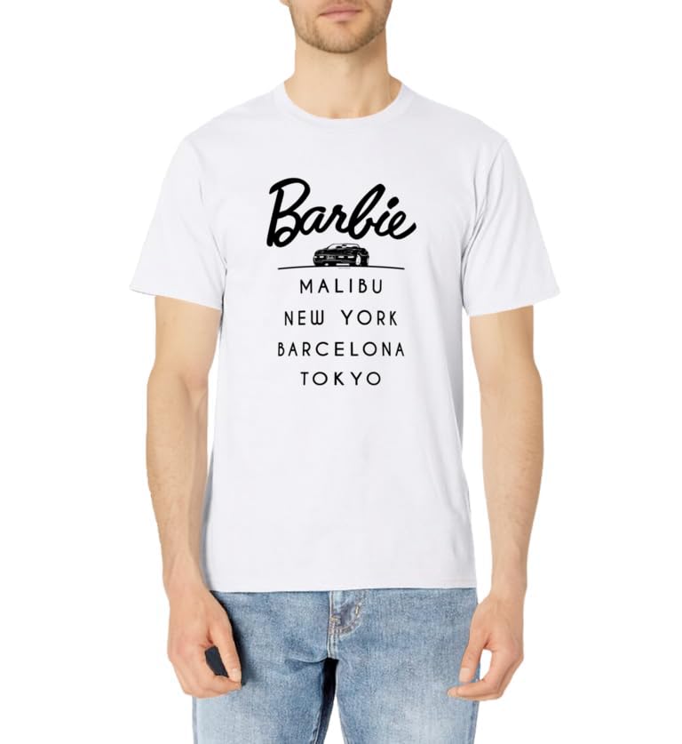 Barbie Tour Malibu New York Barcelona Tokyo T-Shirt