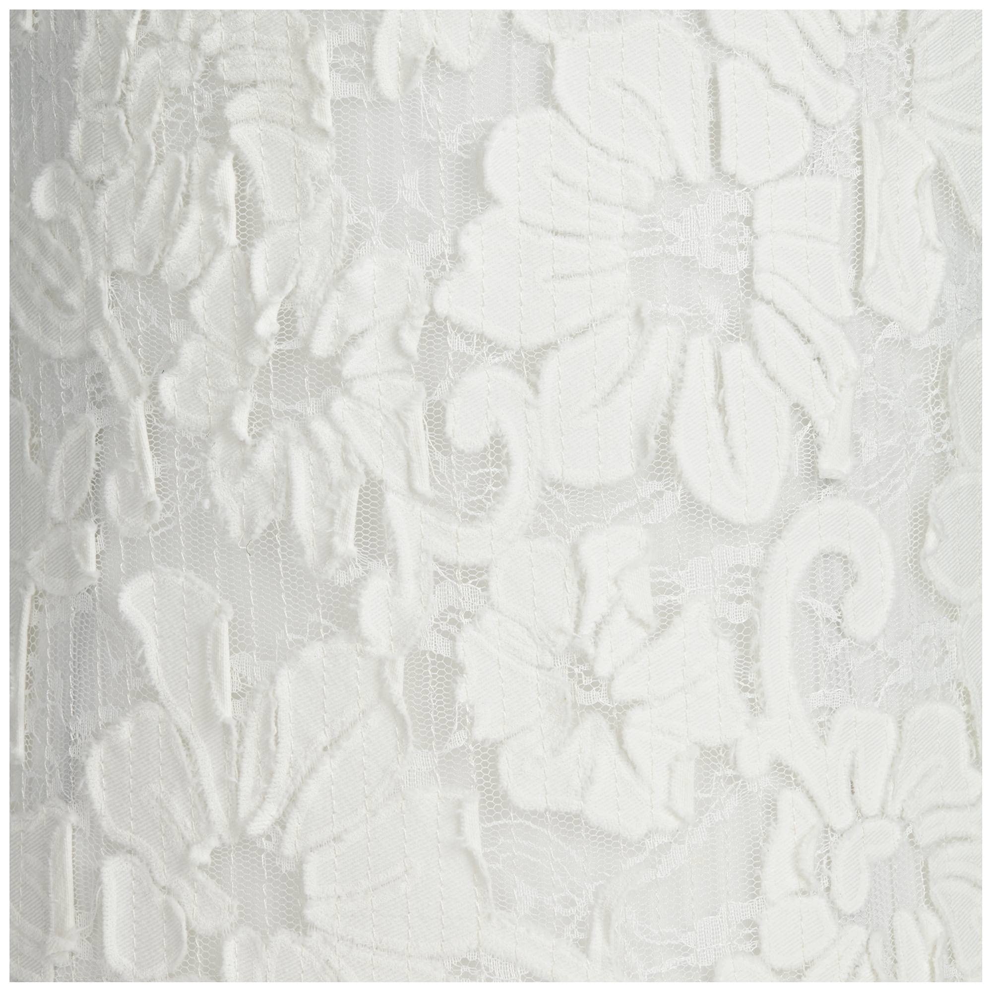 Ashland White Lace Medium Drum Lamp Shade 12" Top x 14" Bottom x 10" High (Spider) Replacement with Harp and Finial - Springcrest