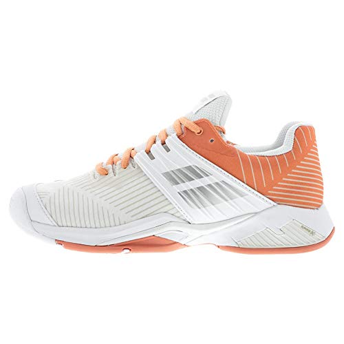 Babolat Women's Tennis Shoes, White Coral, 8 us