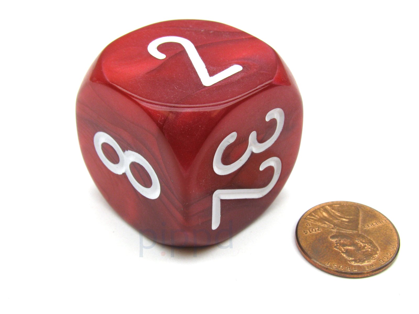 Koplow Games Large Backgammon 30mm Doubling Cube Dice - Red