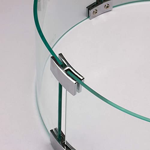 Celestial 23" x 6" Round Wind Guard, fits Celestial 19β Round Fire Pit Burner Pans for Gas Fire Pits