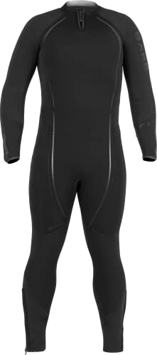 BARE 7MM Men's Reactive Wetsuit | Warmest Wetsuit Within BARE Lineup | Full Stretch Neoprene Combined with a Unique Graphene Omnired Fabric | Comfortable | Great for Scuba Diving | Black S