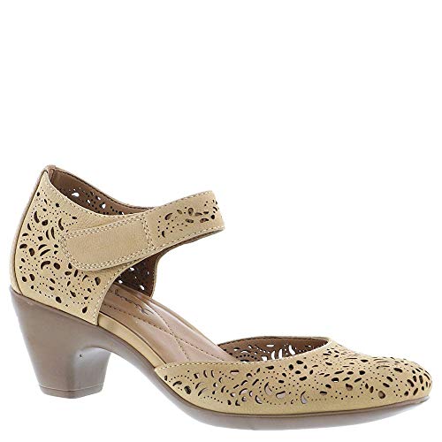 Easy Spirit Women's Cindie Dress Pump, Natural Nubuck, 9 M US