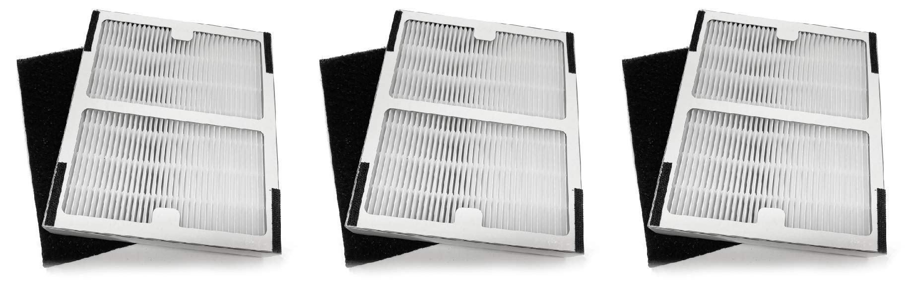 Nispira IAF-H-100A True HEPA Carbon Filter Set compatible with Idylis A Air Purifier Filtrete FAP-C01-A, AC-2119, IAP-10-100, IAP-10-150, IAPC-40-140. 3 Sets