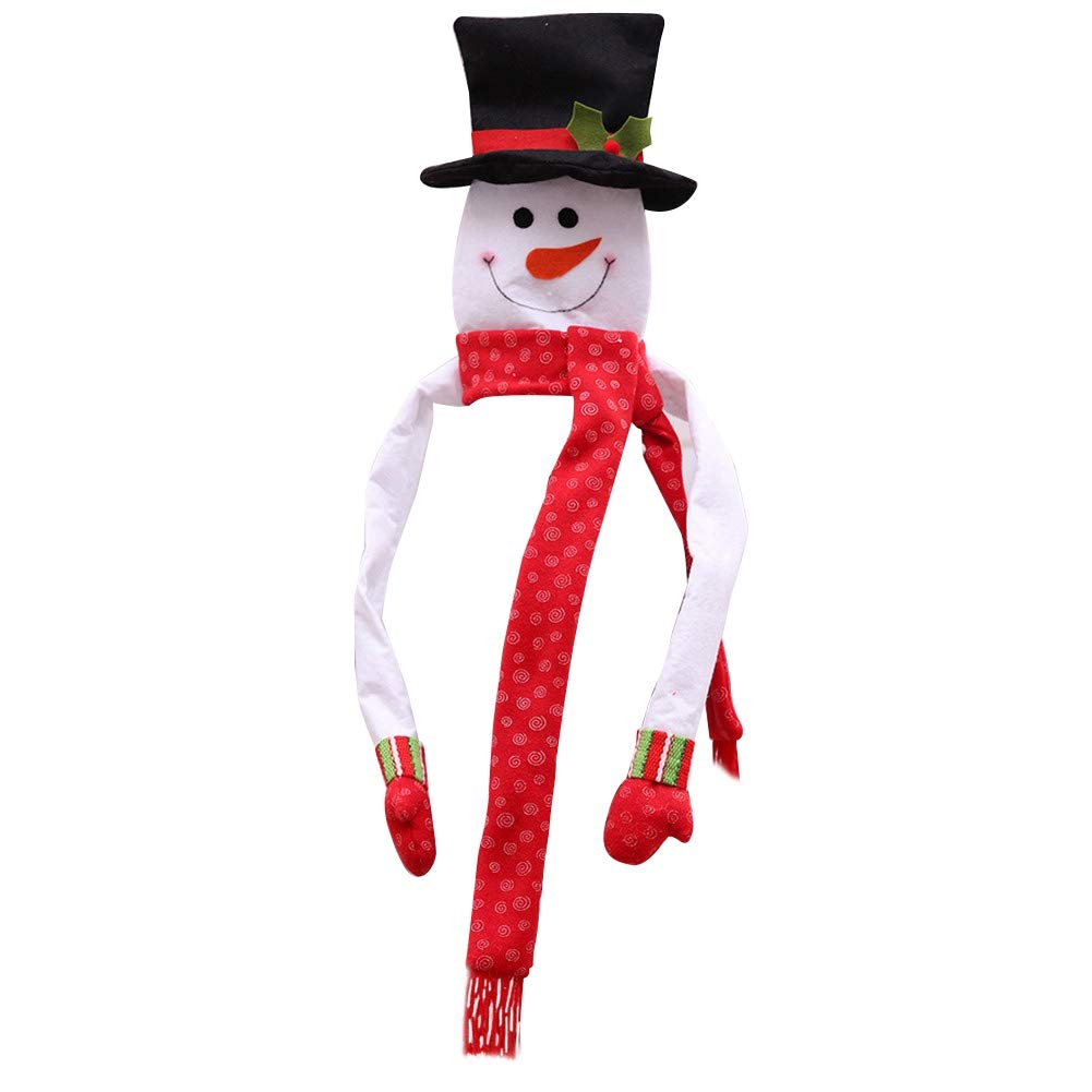 Non-Woven Fabric Snowman Doll, Christmas Doll, Snowman Doll for Room Hotel Shopping Mall Home(Small dots)
