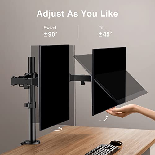 ErGear Height Adjustable Electric Standing Desk Dual Monitor Desk Mount