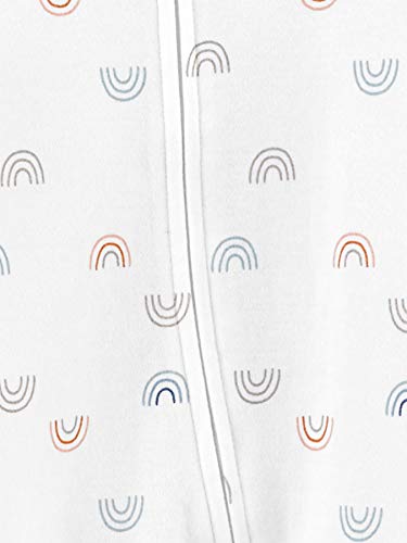 Simple Joys by Carter's Unisex Babies' Cotton Footed Sleep and Play, Pack of 3, Llama/Rainbow/Bear, 0-3 Months