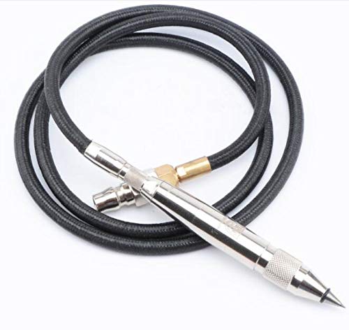ELEOPTION Pneumatic Engraving Pen Tool Air Pencil Grinder 112L/min Engraver Penumatic Tip Pen
