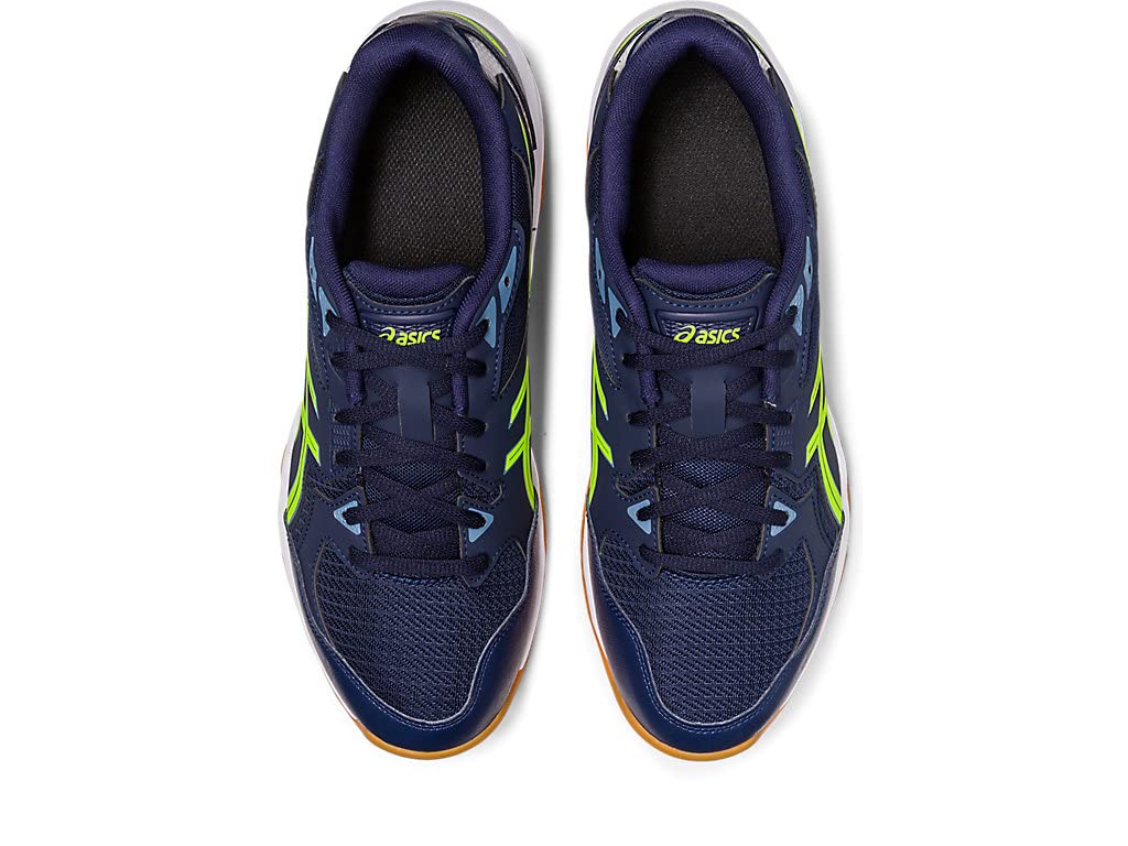 ASICS Men's GEL-ROCKET 10 Volleyball Shoes, 10.5, BLACK/SHOCKING ORANGE