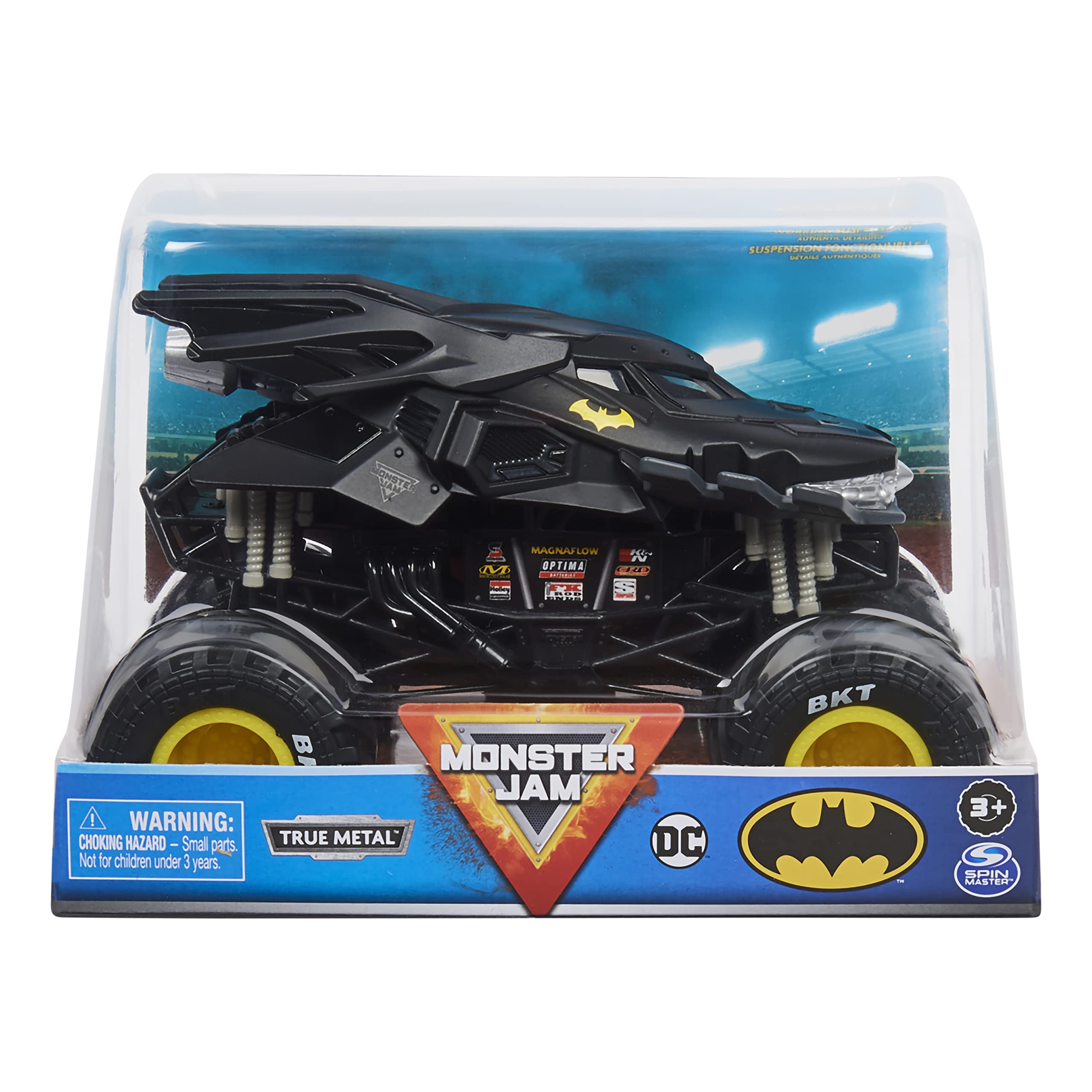 Monster Jam, Official Batman Monster Truck, Collector Die-Cast Vehicle, 1:24 Scale