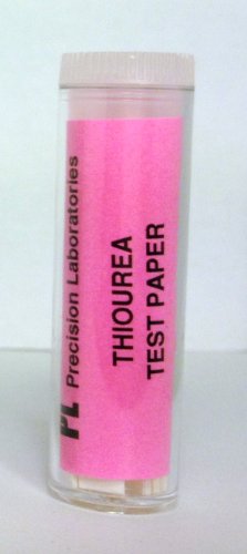 Eisco Labs Thiourea Paper Strips - Genetic Taste Testing (Vial of 100) - Model FSC1033 - Pack of 5