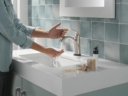 Delta Faucet Lahara Bronze Bathroom Faucet, Single Hole Bathroom Faucet, Single Handle, Diamond Seal Technology, Drain Assembly, Venetian Bronze 538T-RB-DST