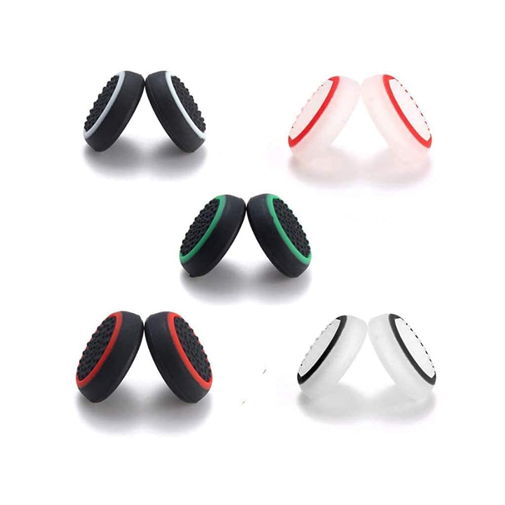 Joystick Thumbstick Cap Attachments Protective Cap Made of Silicone for PS5，PS4, Xbox 360, PS3 Controllers (8 Pairs of Mixed Colors)