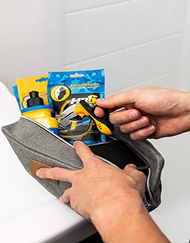 HeadBlade HB6 Refill Blades - 6 Stainless Steel Blades for No Tugging or Pulling, Shave Less, Works for Face, Body, and Scalp