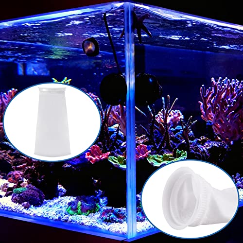 Jecery 16 Pack 4 Inch Ring Filter Socks 200 μm Aquarium Filter Bags Aquarium Socks for Tank Sump Saltwater Freshwater, 4 Inch Ring by 9 Inch Long
