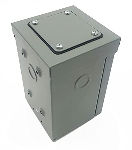 Connecticut Electric EGSPI50 50A Rainproof Generator Power Inlet Box with Cover, CS6375, SS2-50P, Receptacle, Gray