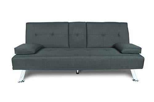 ERYE Modern Futon Sofa Loveseat Convertible Sleeper Couch Bed for Small Space Apartment Office Living Room Furniture Sets,Tufted Upholstered Love Seat