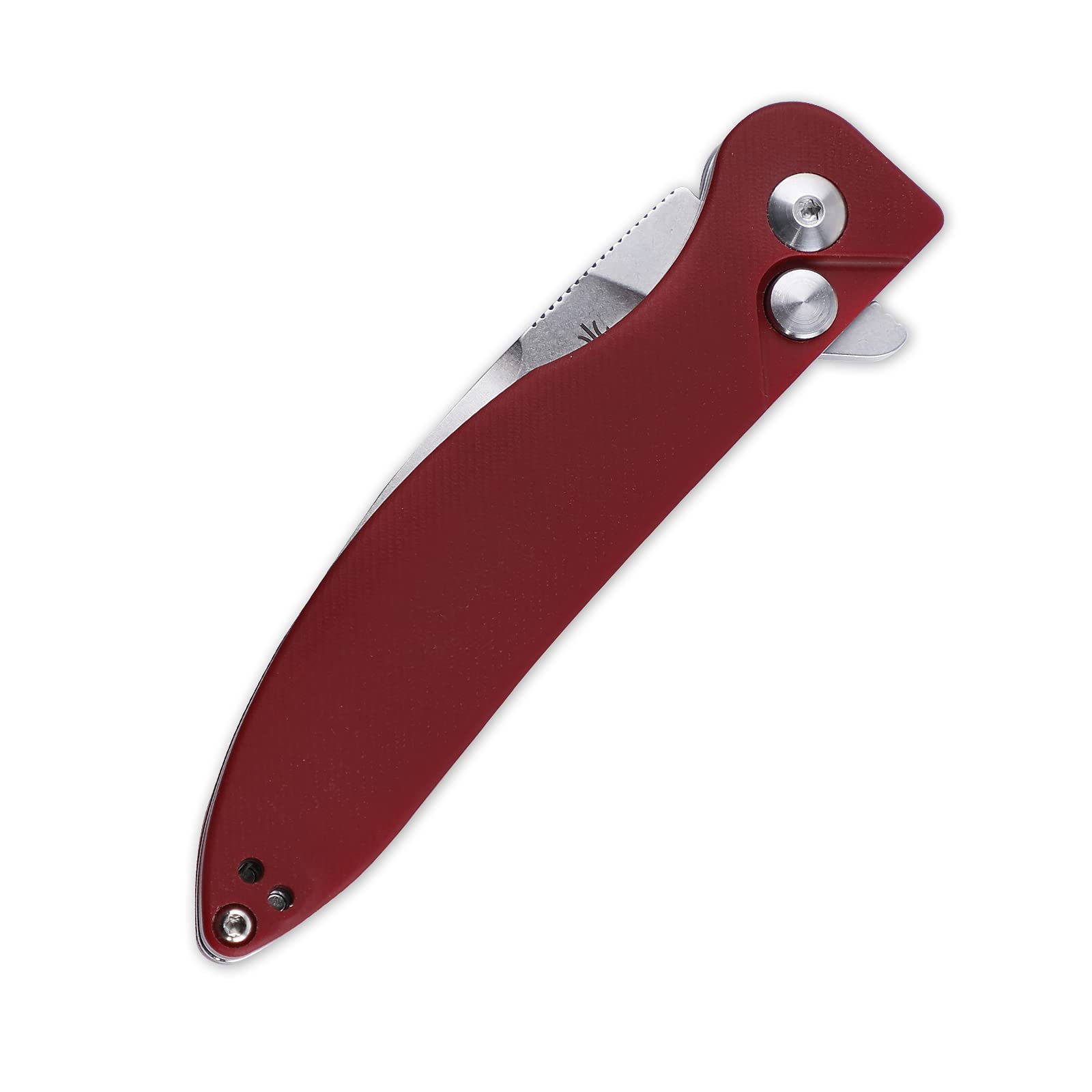 Kizer Cutlery KIV3566N4: Sway Back Button Lock Red