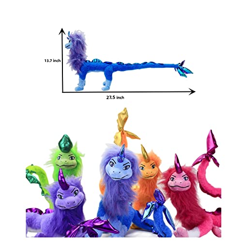 Cpstbw Cute Dragon Plush Stuffed Toy, Colorful Dragon Plush Toy for Kids Gift 27.5 Inch (Green)