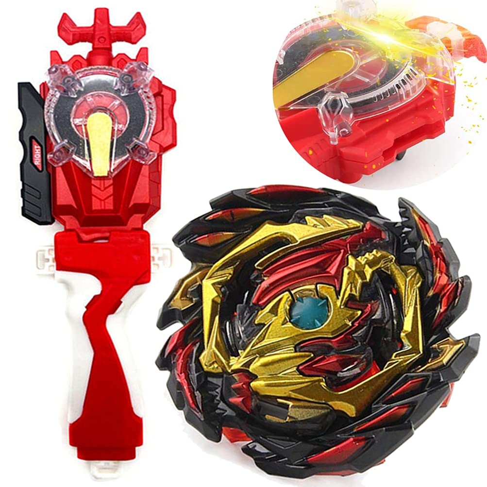 Mopogool Left Right Sparking Launcher Lr Bey Burst Evolution Turbo GT Blades Battling Tops String Grip B-145 DX Starter Venom Diabolos.Vn.Bl Set Gaming Top Spinning Toys Gift for Boys