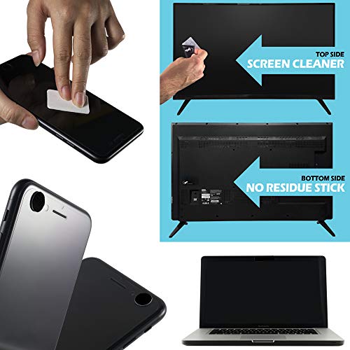 Webcam Covers - Laptop Webcam Cover - Tablet Webcam Covers - Smart TV & for Every Size Webcam on Any Device - Reusable/Multi-use β Protect Your Privacy with Gecko - Black