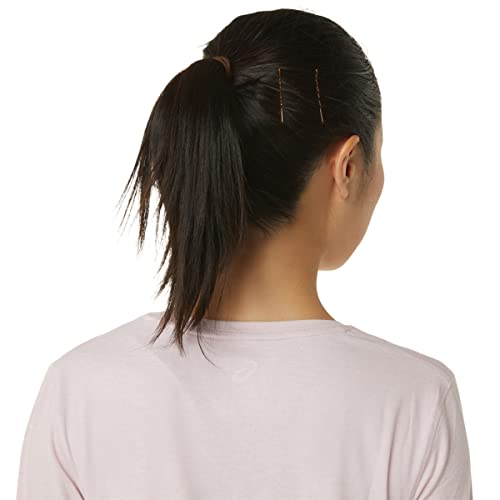ASICS Women's Long Sleeve Heather TOP Training Apparel, S, Barely Rose Heather