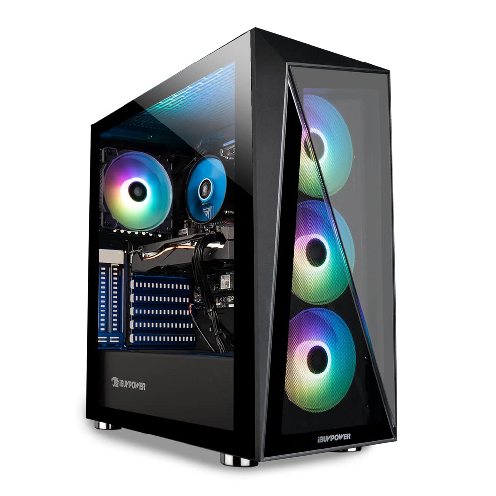 iBUYPOWER 221i Prebuilt Gaming PC - Nvidia RTX 2060 6GB, Intel i7-11700F, 16GB DDR4 Bundle with Deco Gear 25" Gaming Monitor, Gaming Mouse Pad, Gaming Microphone and 1 YR CPS Protection Pack