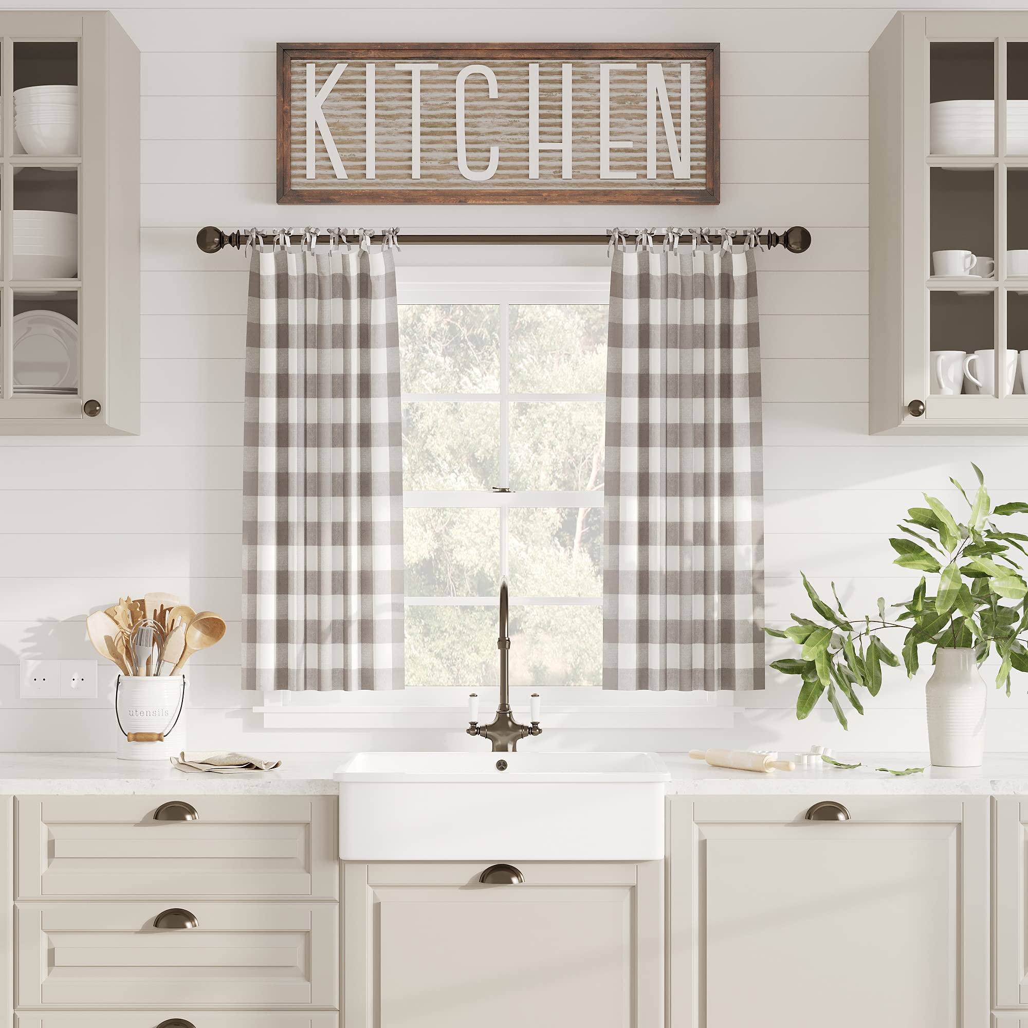 Barnyard Designs Rustic Wooden Kitchen Wall Decor Sign, Country Farmhouse Decoration for Home, Kitchen, Dining Room, 16.5β x 5β