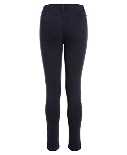 IZOD womens Uniform Stretch Jegging Leggings, Navy, X-Large US