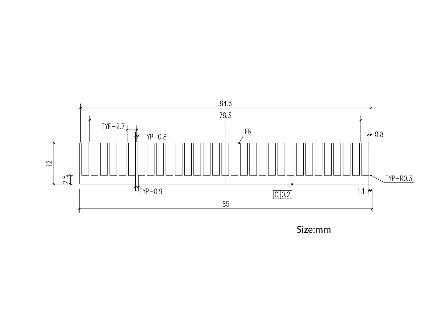 Awxlumv Large Heat Sink 5.9x3.35x0.47 inch / 150x85x12mm Blue Tone Heatsinks Module Cooler Cooling Fins Board Radiator for PCB Board LED Motherboard